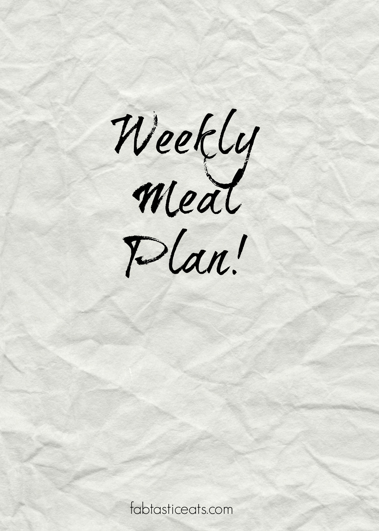 Meal Planning Belle Vie